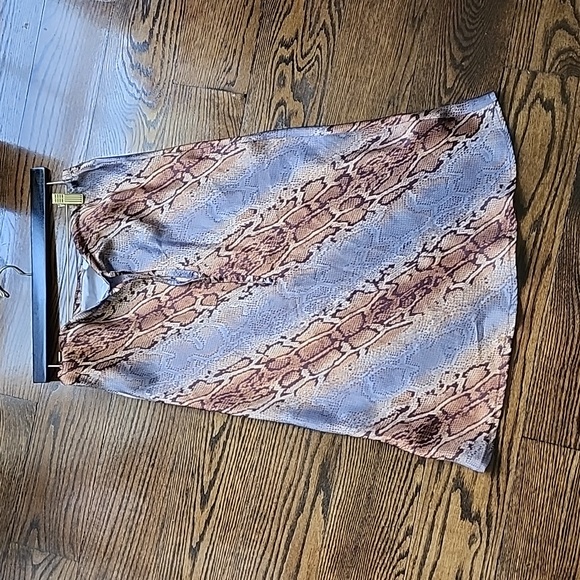 Maje | Skirts | Satin Poly Midi Snake Skin Skirt From Paris France ...